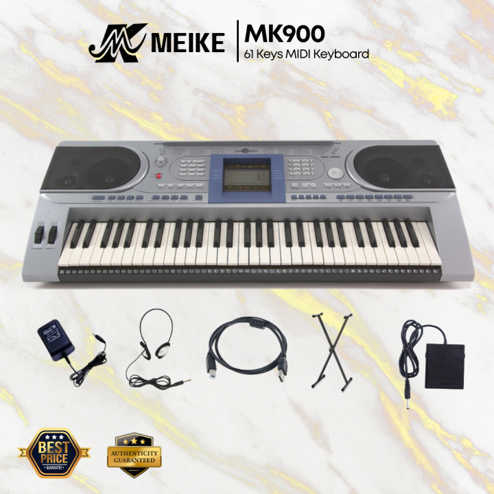 MEIKE 61 Keys Professional Keyboard MIDI with Touch Function Keys MK900 ...