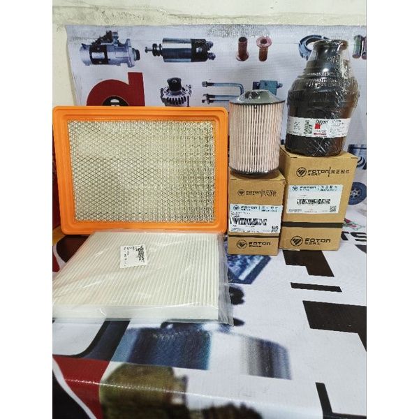 PMS SET FOTON TOPLANDER/THUNDER AUTOMATIC AIR,OIL,FUEL,CABIN FILTER ...
