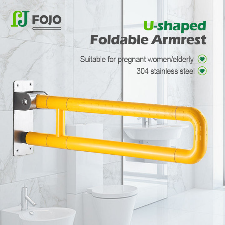 【FOJO】OfficialHandicap Grab Bars Rails Toilet Handrails Bathroom Safety ...