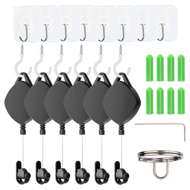 6-Piece Vr Cable Management System Retractable Ceiling Pulley System ...