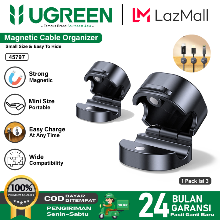 UGREEN Magnetic Cable Organizer protector Penjepit Cable Multifungsi ...