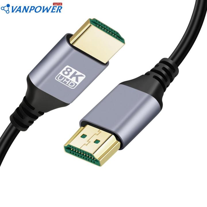 8K UHD Ver 2.1 HDMI-Compatible Cable High Speed HD TV Cable 48Gbps HD ...