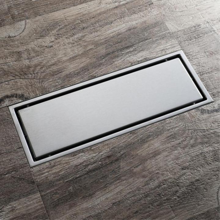 30x10CM 304 Stainless Steel Concealed Tile Insert Long Shower Floor ...
