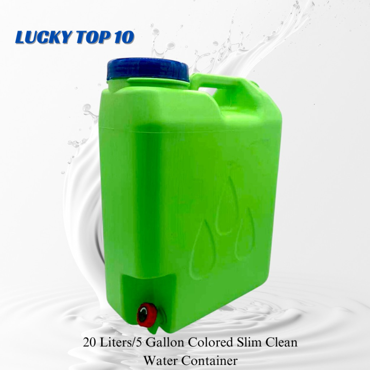 20L /5 Gallon Colored Slim Clean Water Container/Drinking Water ...