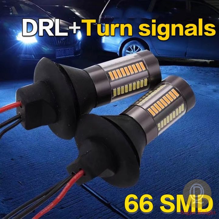 Night Knight 2piece 66SMD Dual Model Car Daytime Running Light Turn ...