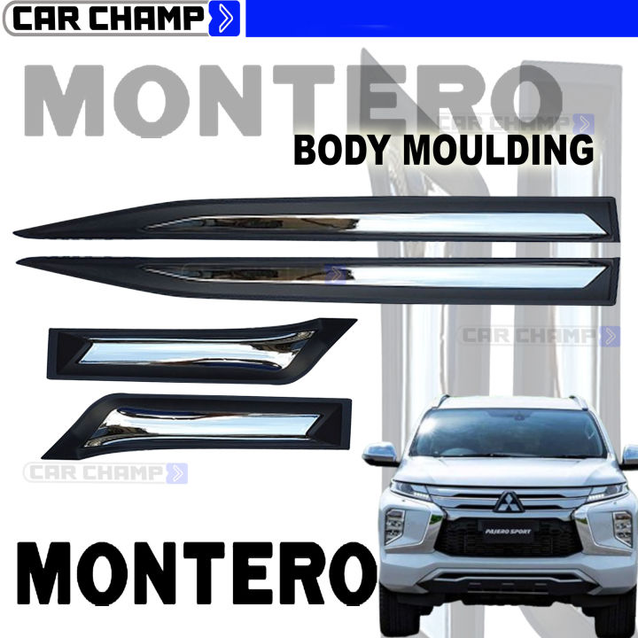 Mitsubishi Montero Sports 2016 to 2022 OEM Side Body Moulding DUAL TONE ...