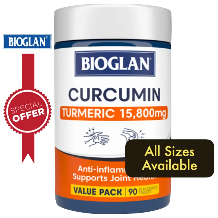 BIOGLAN CURCUMIN Turmeric (All Sizes Available) Tablets Anti ...