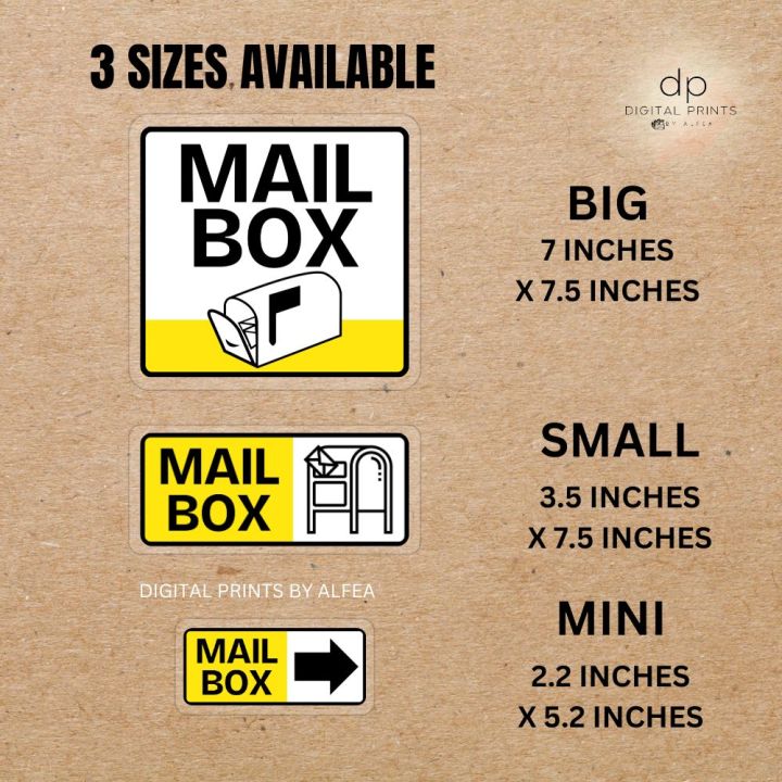 mailbox signage | mailbox laminated signage | laminated signage ...