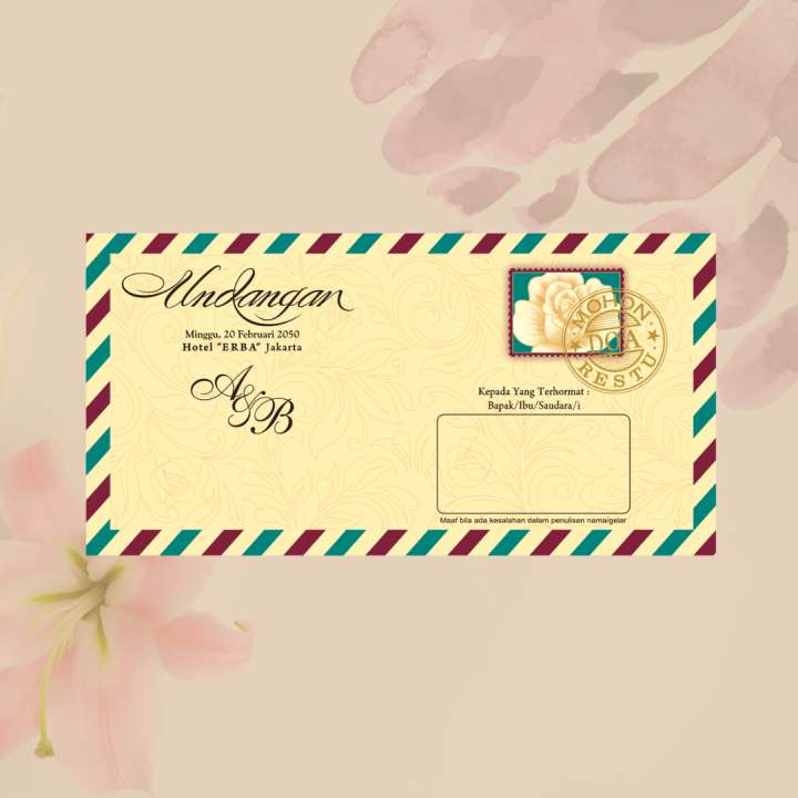 Blangko Undangan Kosong Pernikahan Erba Kartu BLANKO Simple 88172 (5 ...