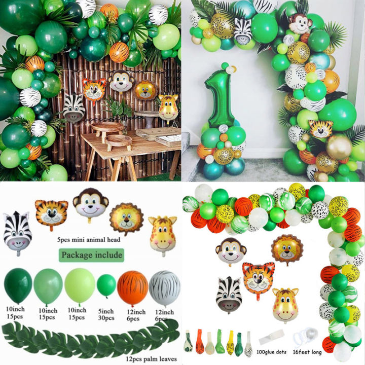 Boys Birthday Party Decorations Set Jungle Safari Animal Wild One Theme ...