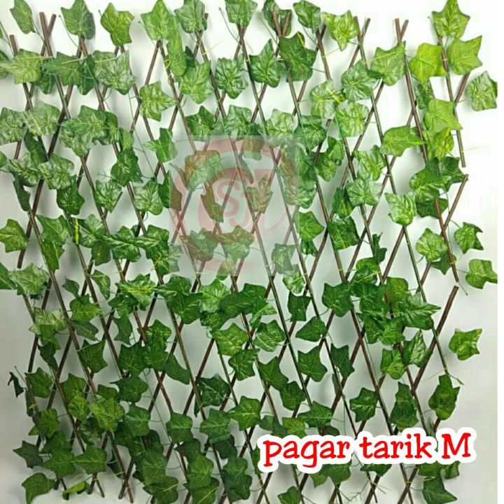pagar tarik M/pagar/daun/bunga/plastik/artificial/dekorasi/hiasan/palsu ...