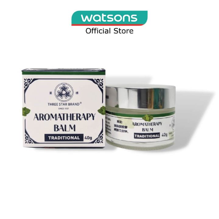 THREE STAR BRAND Aromatherapy Balm Traditional (Natural Ingredients ...