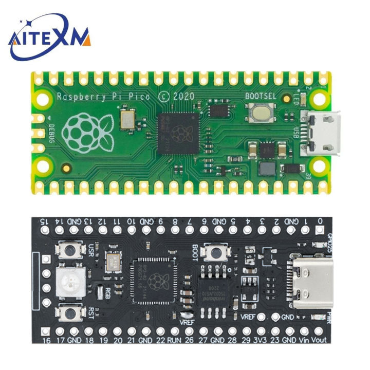 Bo Mạch Raspberry Pi Pico Rp2040 Type C Micro Lõi Kép 264kb Arm Máy