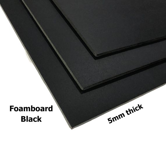 Foamboard Black 5mm thick / 10x16, 16x20 and 20x32 inches | Lazada PH