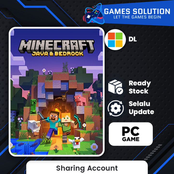 Minecraft java & Bedrock Edition PC Original FULL ACCESS ONLINE ...