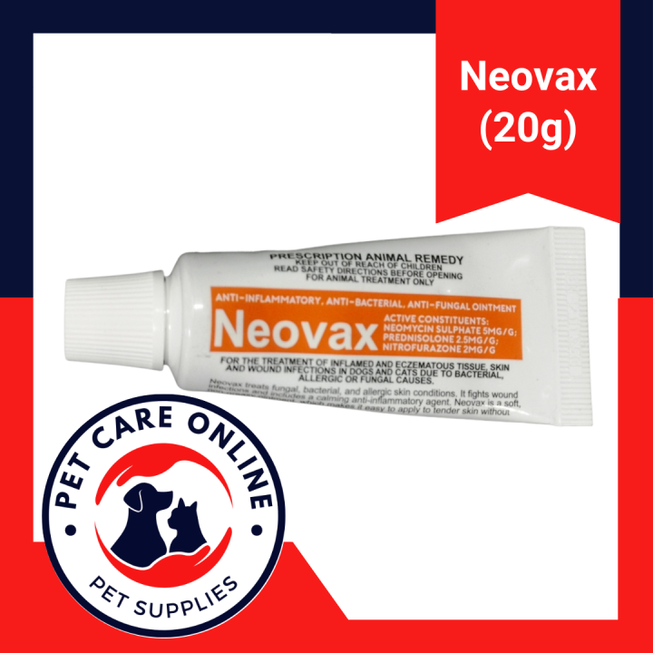 NEOVAX 20g Ointment for Dogs and Cats (Anti-Inflammatory, Anti ...