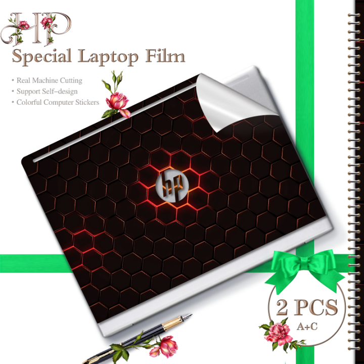 Custom Geometric Cover Pre-Cut Laptop Stickers Laptop Skins for HP ...