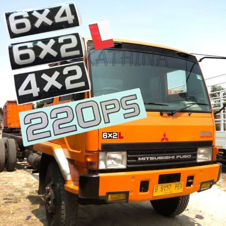 Stiker Depan Mobil Mitsubishi Truk Fuso 220 PS 6x4/6x2/4x2 Sticker ...