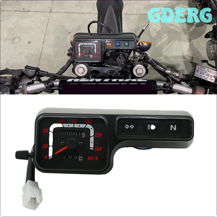 GDERG Motorcycle Digital Speedometer Kilometer Gauge Tachometer ...