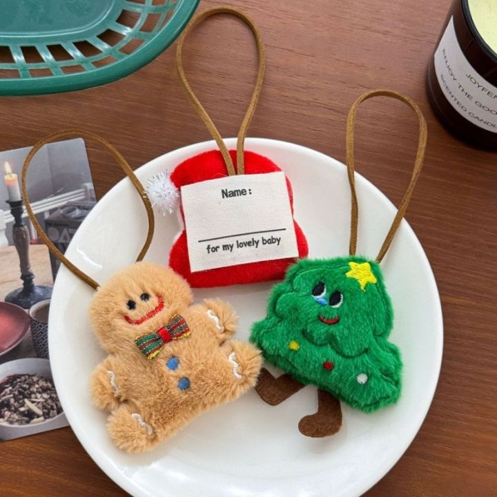 Cartoon Christmas Name Pendant Doll Cute Santa Claus Bag Plush Doll Elk ...