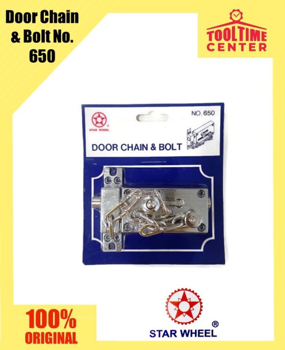 Star Wheel Door Chain & Lock Chrome Model: No. 650 | Lazada PH