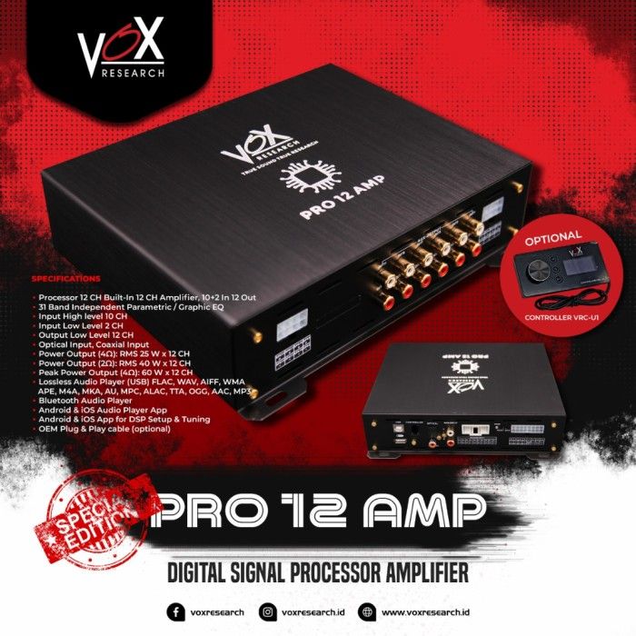 PROCESSOR AMPLIFIER DSP VOX PRO 12 AMP | Lazada Indonesia