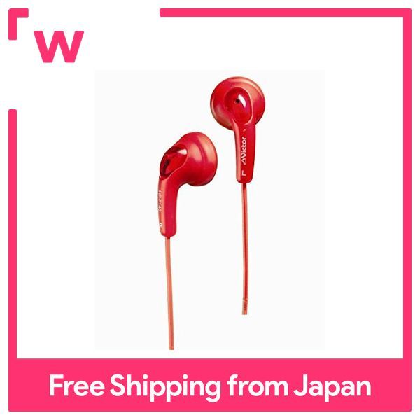 JVC HP-F140-R Gumihon สเตอริโอหูฟังมินิสีแดง | Lazada.co.th