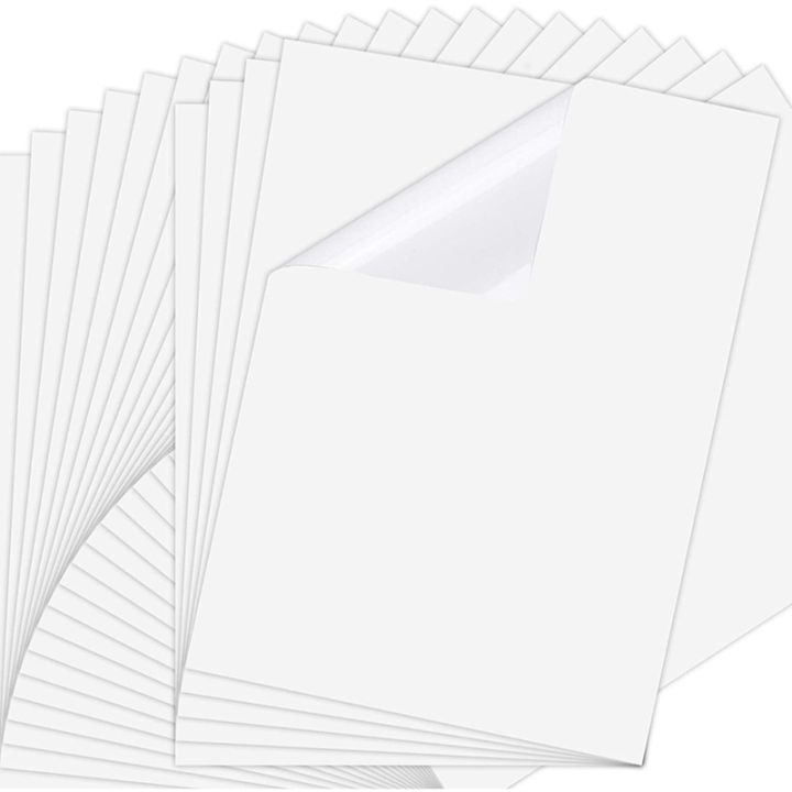25 Sheets 8.3X11.6 Inch Inkjet Sticker Paper, Printable Transparency ...