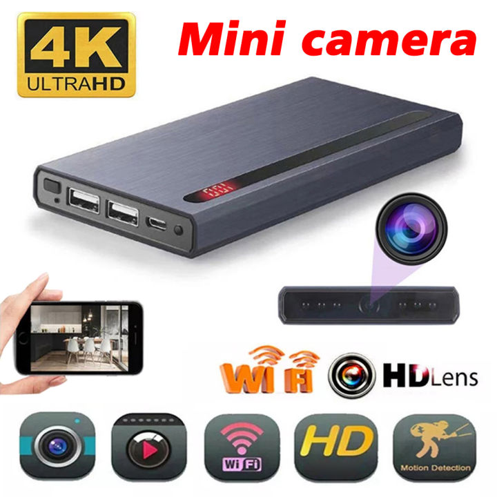 3Tech mall Mobile Power Mini Camera Wireless WIFI 10000mA Camera Hidden ...