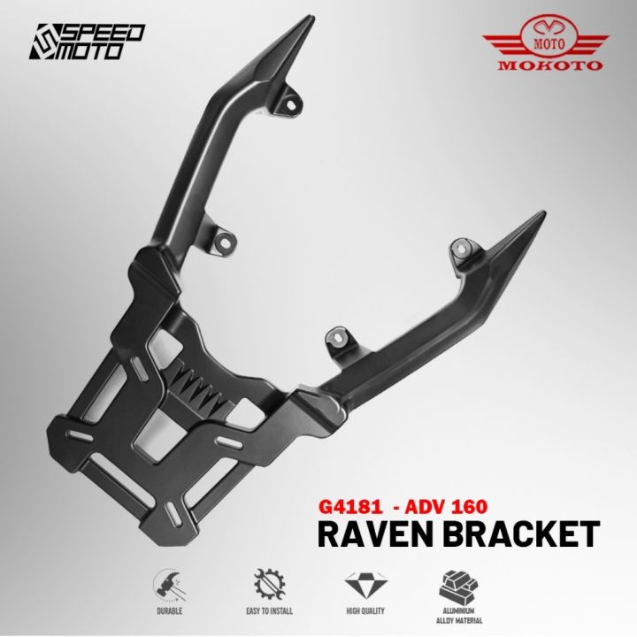 HONDA ADV 160 ALLOY TOP BOX PARROT RAVEN BRACKET G4181 FOR HONDA ADV ...
