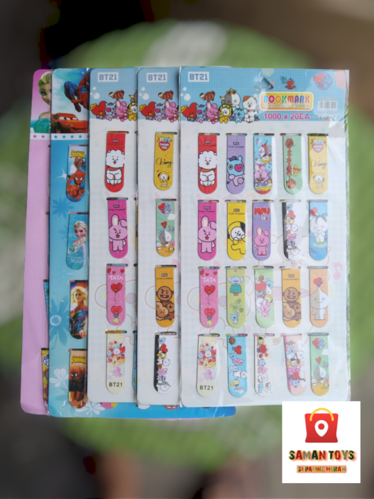 Pembatas Halaman Buku Magnet 1 Lembar Isi 20 Pcs Pembatas Halaman ...