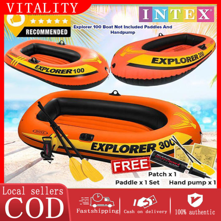 Vitality [COD] Inflatable Boat 2/3/4 Person Kayak Rubbe Boat Thick ...