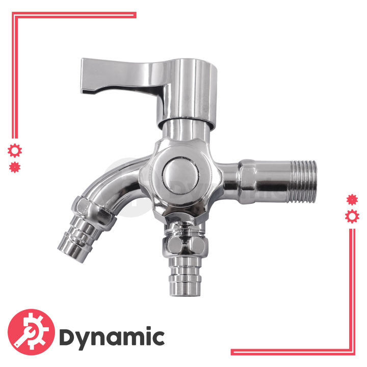 Dynamic Multifunction 2-way Faucet Dual Spout Chrome Plated Copper ...