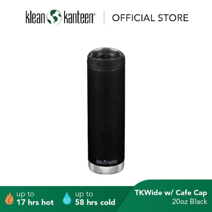Klean Kanteen TKWide Insulated Stainless Steel Tumbler with Café Cap ...