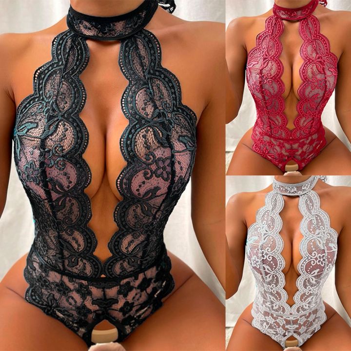 【six】 Basket)2022 Sexy Lingerie One Piece Bodysuit Women Push Up Bra