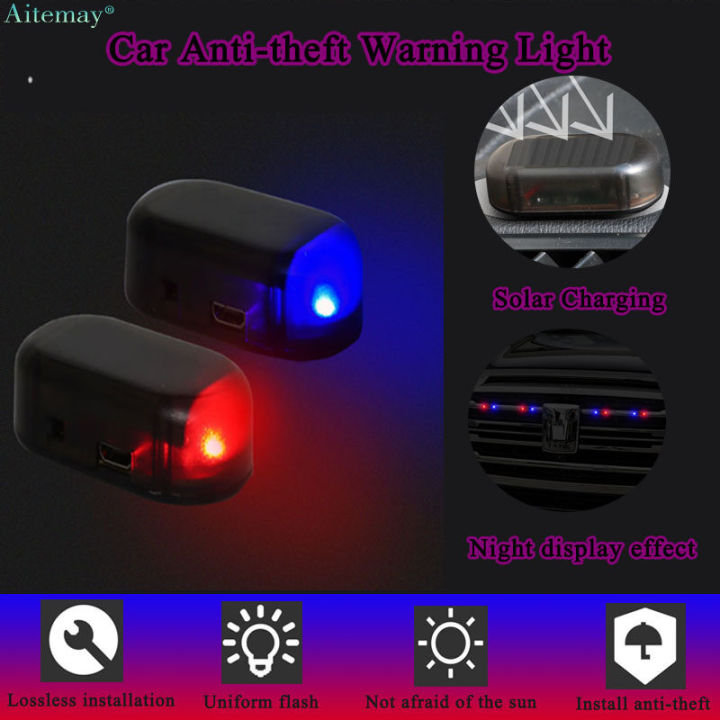 Aitemay Car Solar Simulation Portable New Dummy Alarm Wireless Warning ...