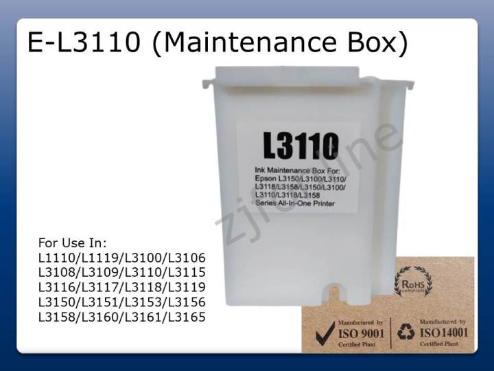 Waste Ink Tank and Sponge Pad for EP L1110 L1116 L3110 L3116 L3150 ...