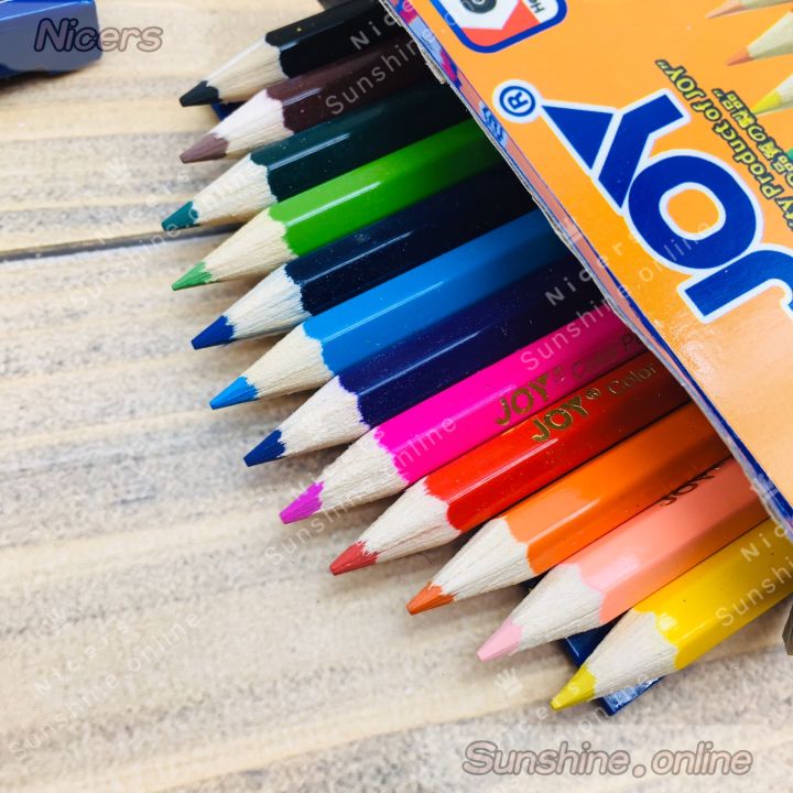 JOY 12pcs color pencil Long 7inchs short 3.5" | Lazada PH