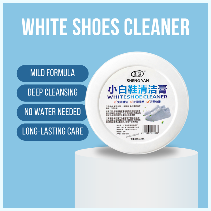 LALA White Shoes Cleaner Mild Formula No water needed Whitening and ...
