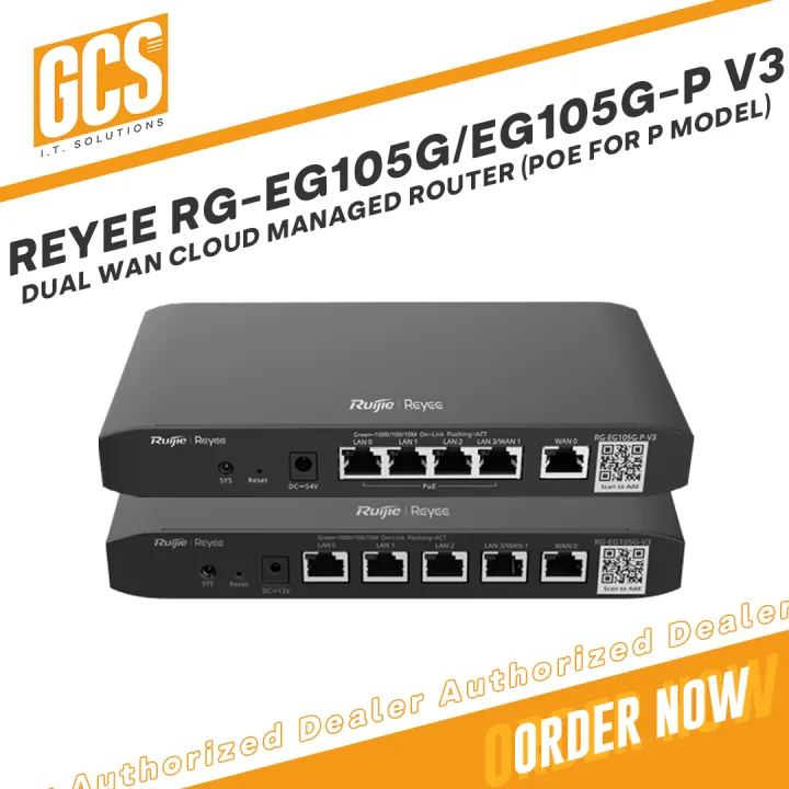 Ruijie | Reyee RG-EG105G-P V3 / RG-EG105G V3 Cloud Managed Load Balance ...