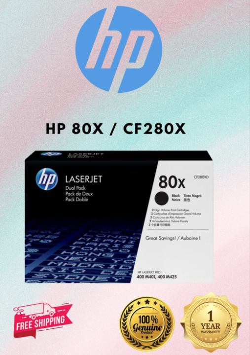 80X / CF280X ORIGINAL BLACK LASERJET TONER CARTRIDGE | Lazada