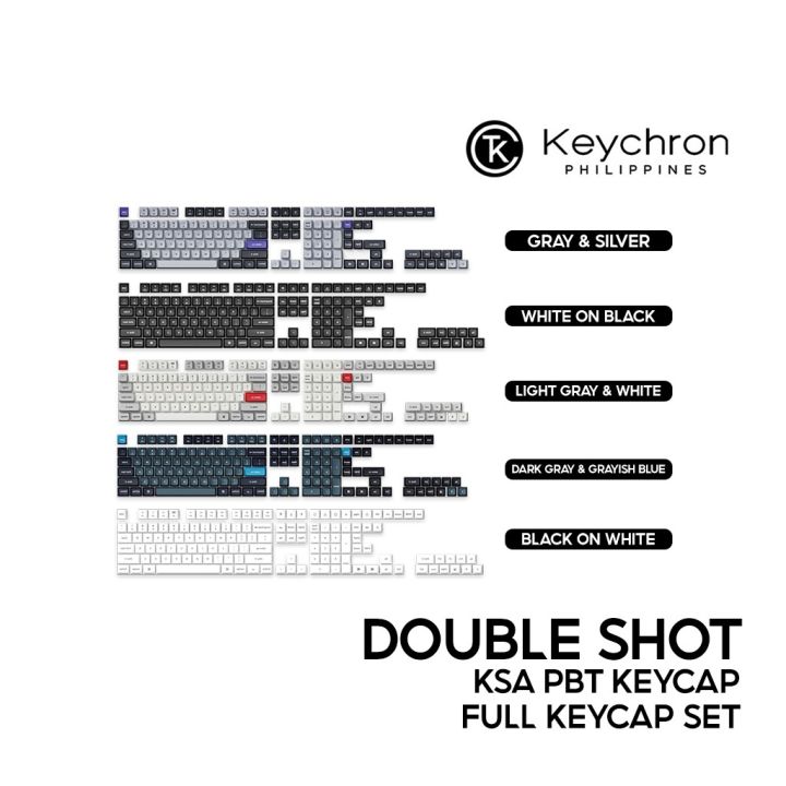 Keychron Double Shot KSA PBT Keycap Full Keycap Set | Lazada PH