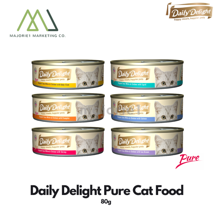 Daily Delight Canned Wet Cat Food 80g (PURE) | Lazada PH