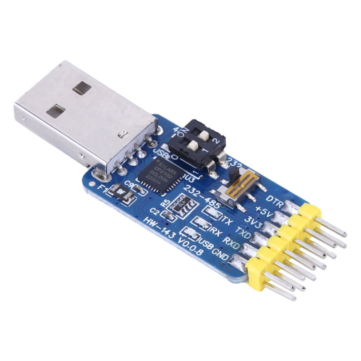 【Sell-Well】 CP2102 6-in-1 USB to Serial Adapter USB UART TTL RS485 ...