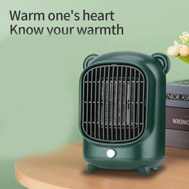 Small Space Heater Electric Portable Heater Fan for Home and Office Fan ...