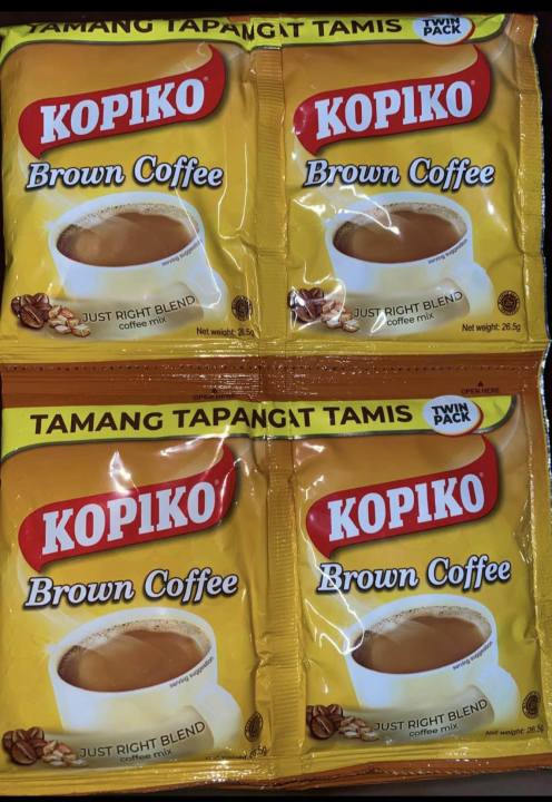 Kopiko Brown Twin Pack 3in1 coffee 53g x 10pcs | Lazada PH