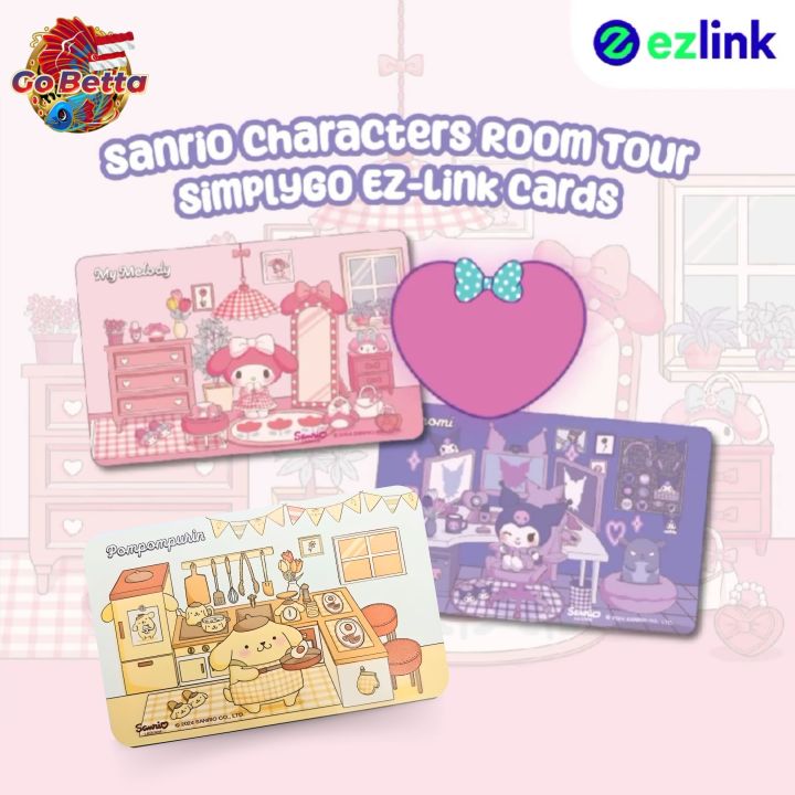 Sanrio SimplyGo EZ-Link Card MRT Bus Ez Link Cards My Melody Kumori ...