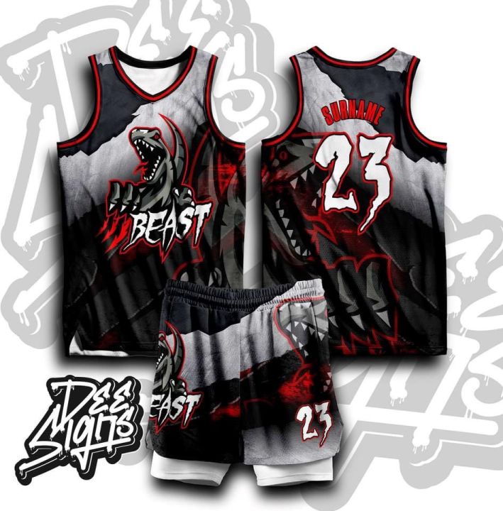 BEAST 01 BASKETBALL JERSEY FREE CUSTOMIZE OF NAME AND NUMBER ONLY full ...