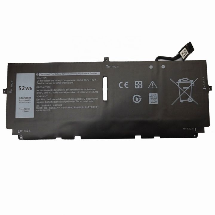 722KK Dell XPS 13 9300 2020 i5 FHD XPS 13 9310 2XXFW FP86V 52Wh 7.6V ...