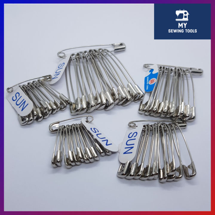 Sun Stainless Steel Safety Pin / Secure Pin (12pcs) | Pin Baju / Pin ...